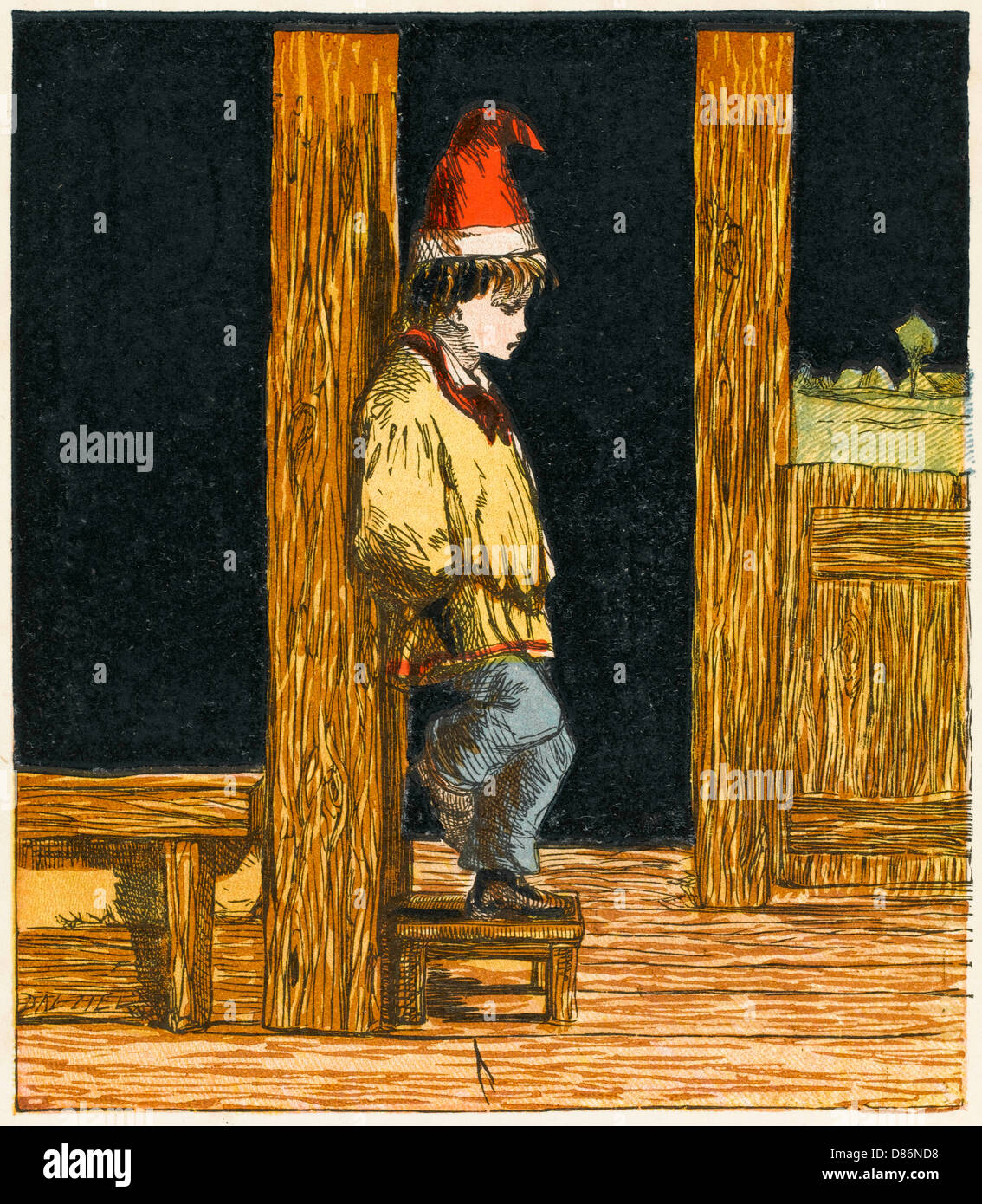Boy with dunce hat hi-res stock photography and images - Alamy