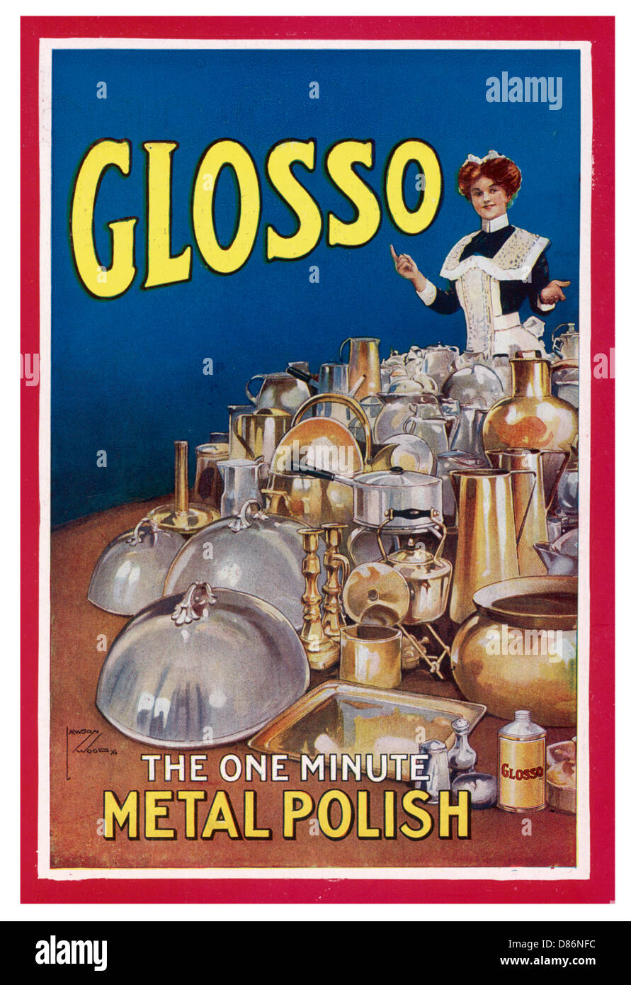 Glosso Polish Advert Stock Photo - Alamy
