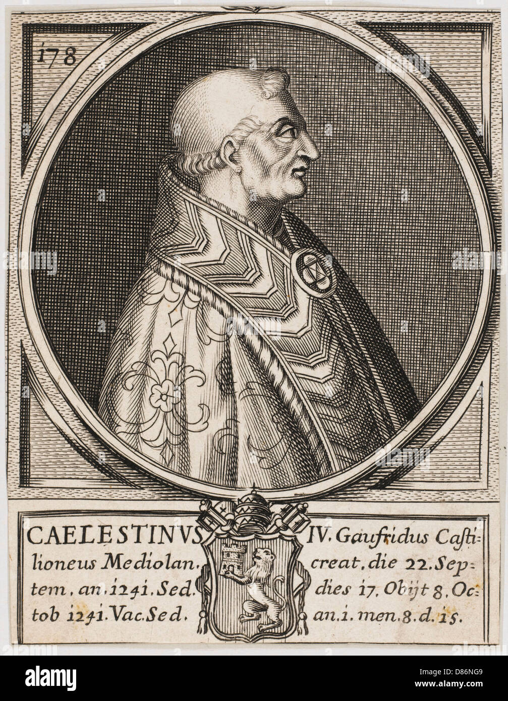 POPE CAELESTINUS IV Stock Photo - Alamy