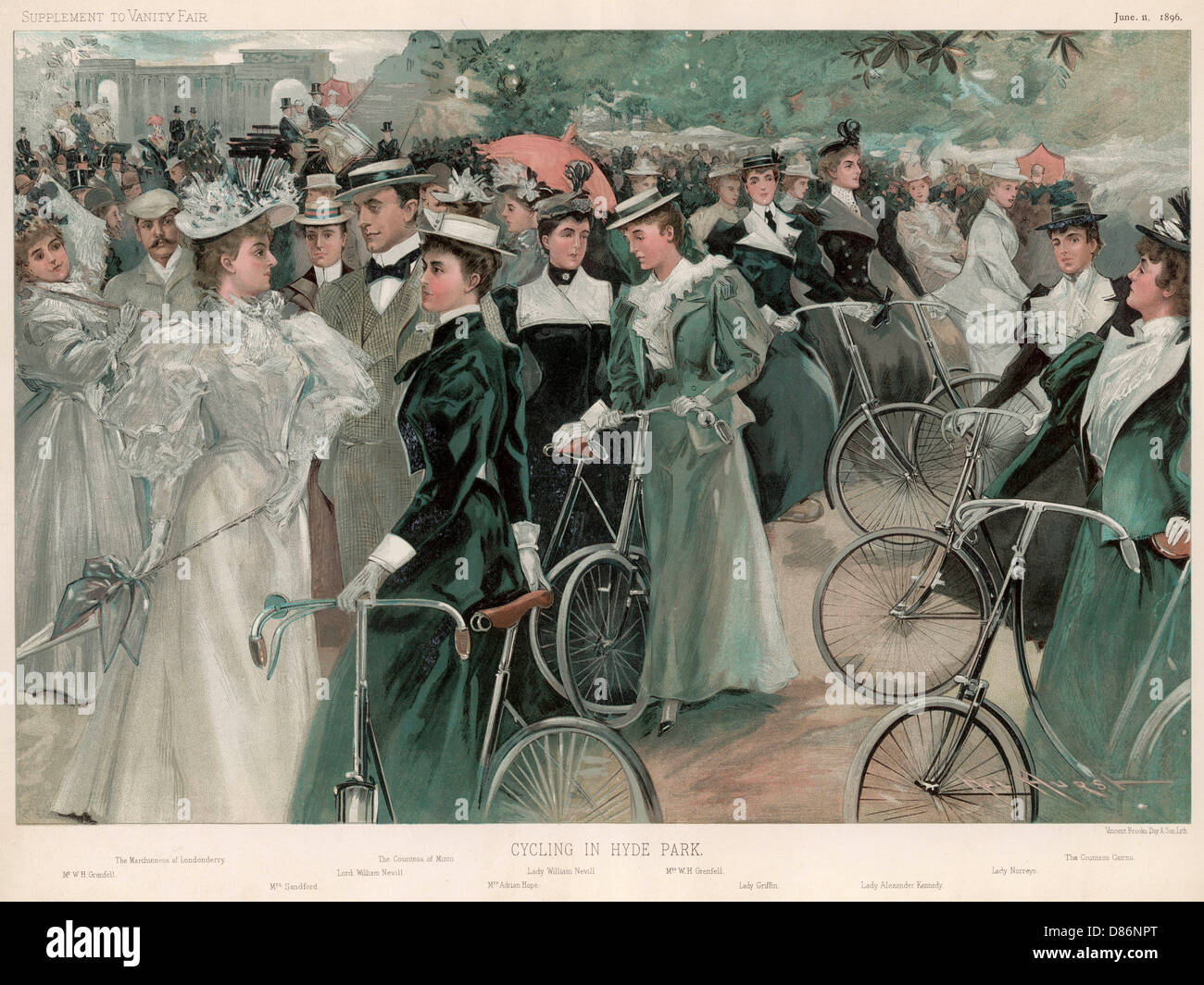 Vanity Fair Cycle Scene Stock Photo - Alamy