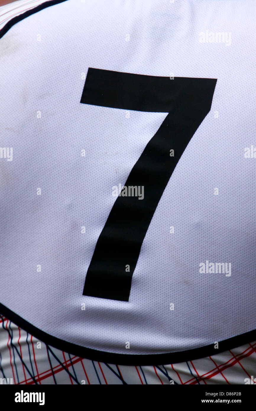 Number three rugby shirt Stock Photo - Alamy