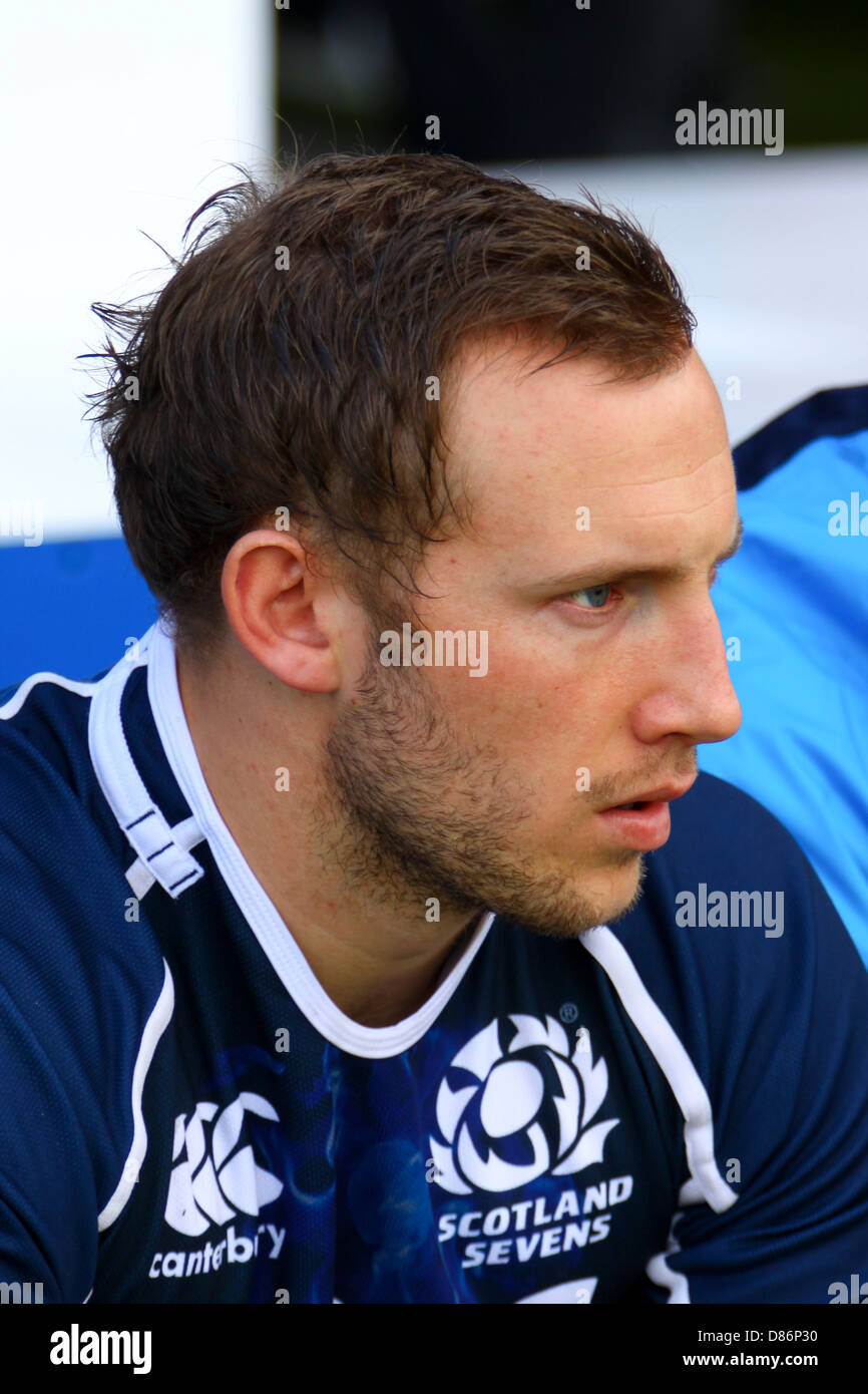Scottish Rugby player prop hooker Scott Riddell Stock Photo - Alamy