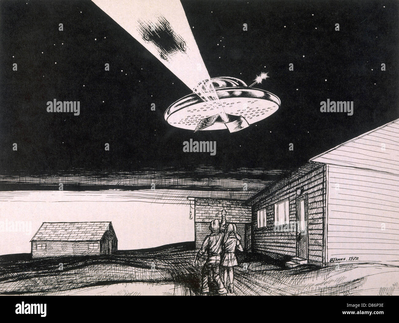 Ufo abduction hi-res stock photography and images - Alamy