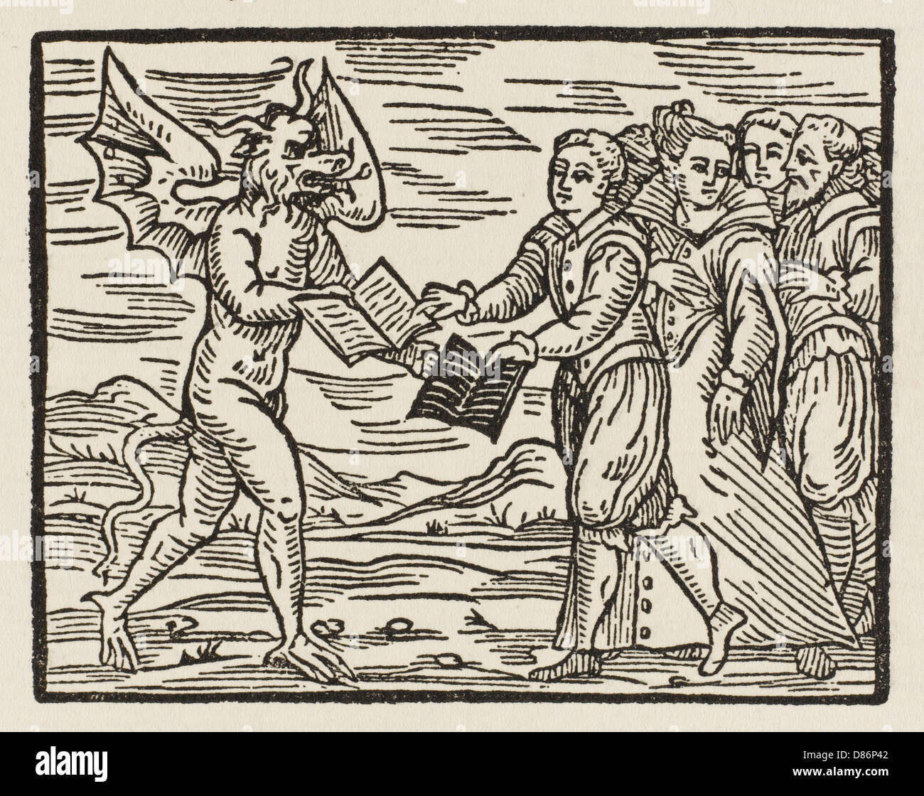 The Devil's Book Stock Photo - Alamy