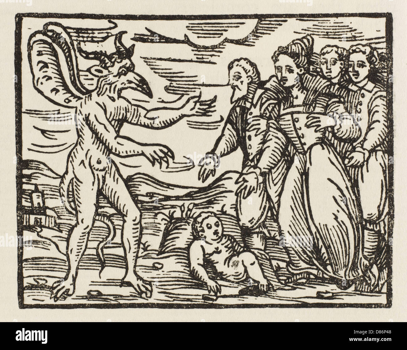 PRESENT CHILD TO DEVIL Stock Photo - Alamy