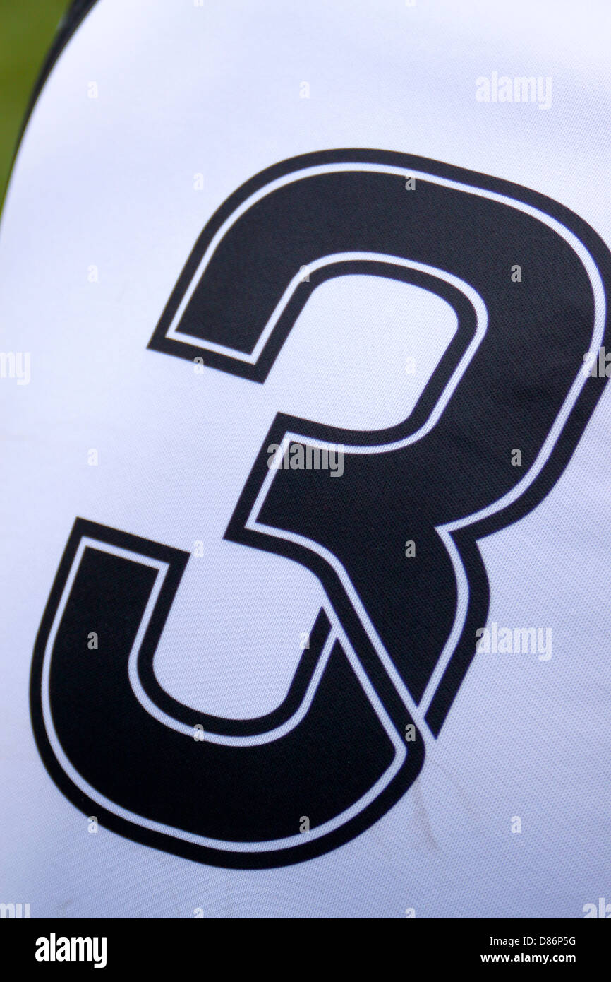 Number three rugby shirt Stock Photo - Alamy