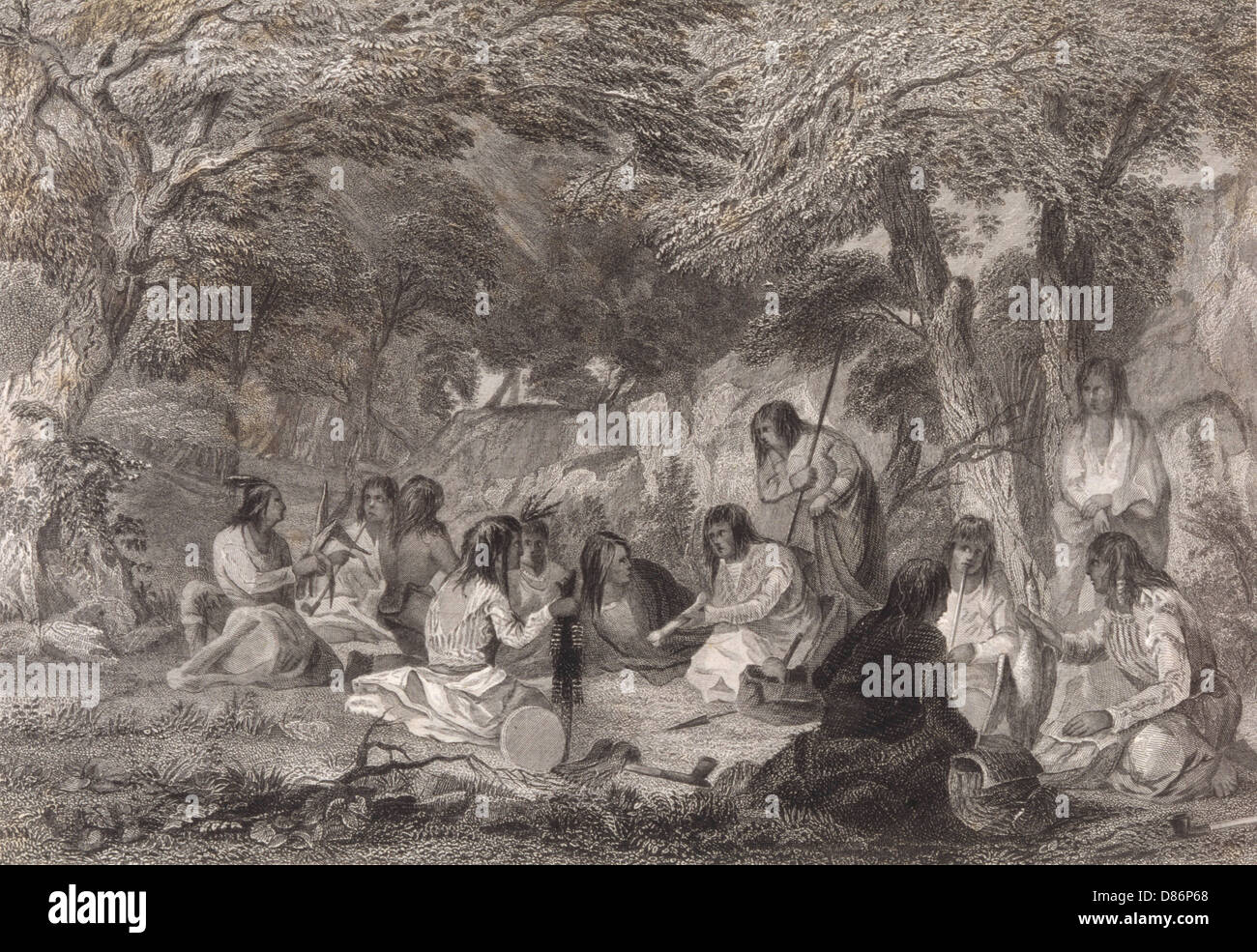 Native American secret society Stock Photo - Alamy