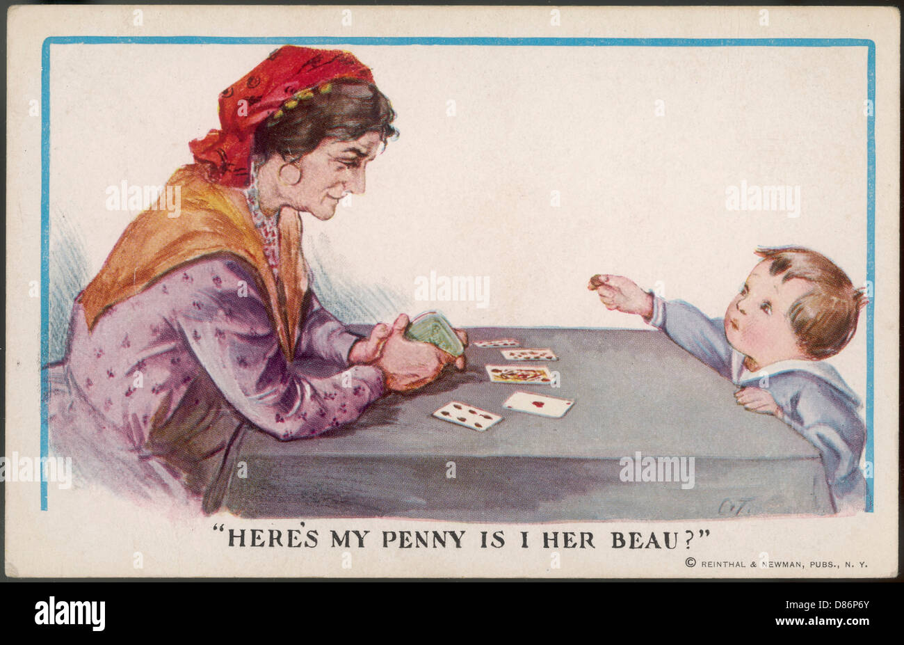 Boy And Fortune Teller Stock Photo - Alamy