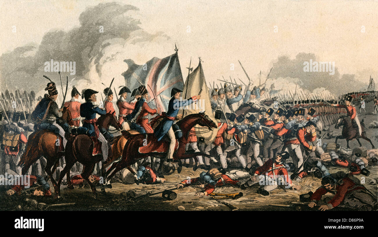 The Duke of Wellington at the battle of Waterloo, 1815 Stock Photo - Alamy