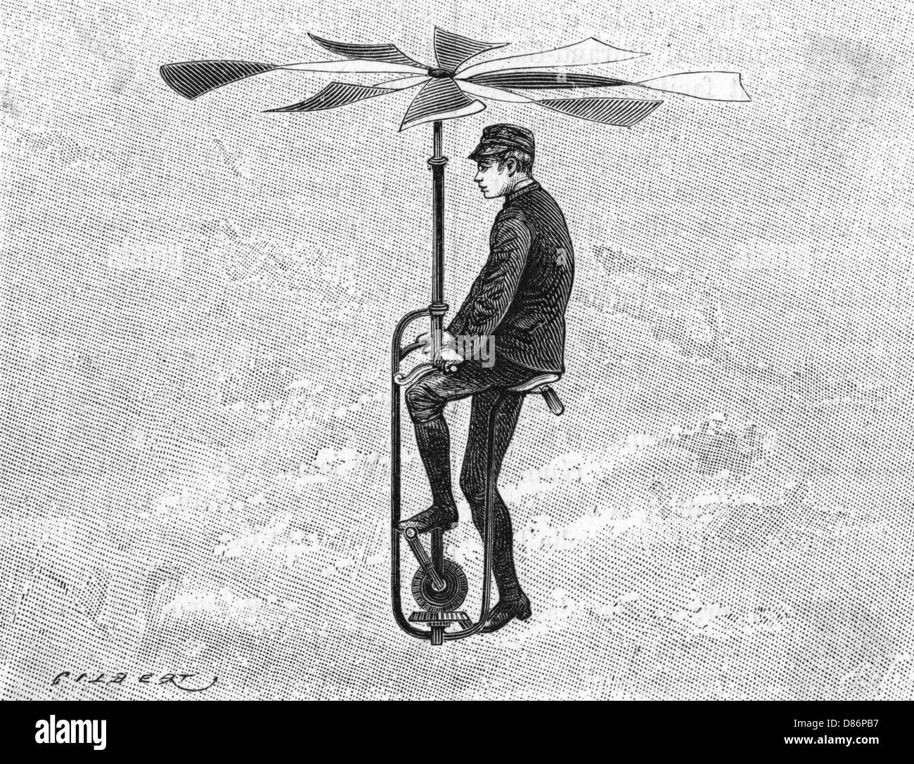 Aerial fantasy Black and White Stock Photos & Images - Alamy