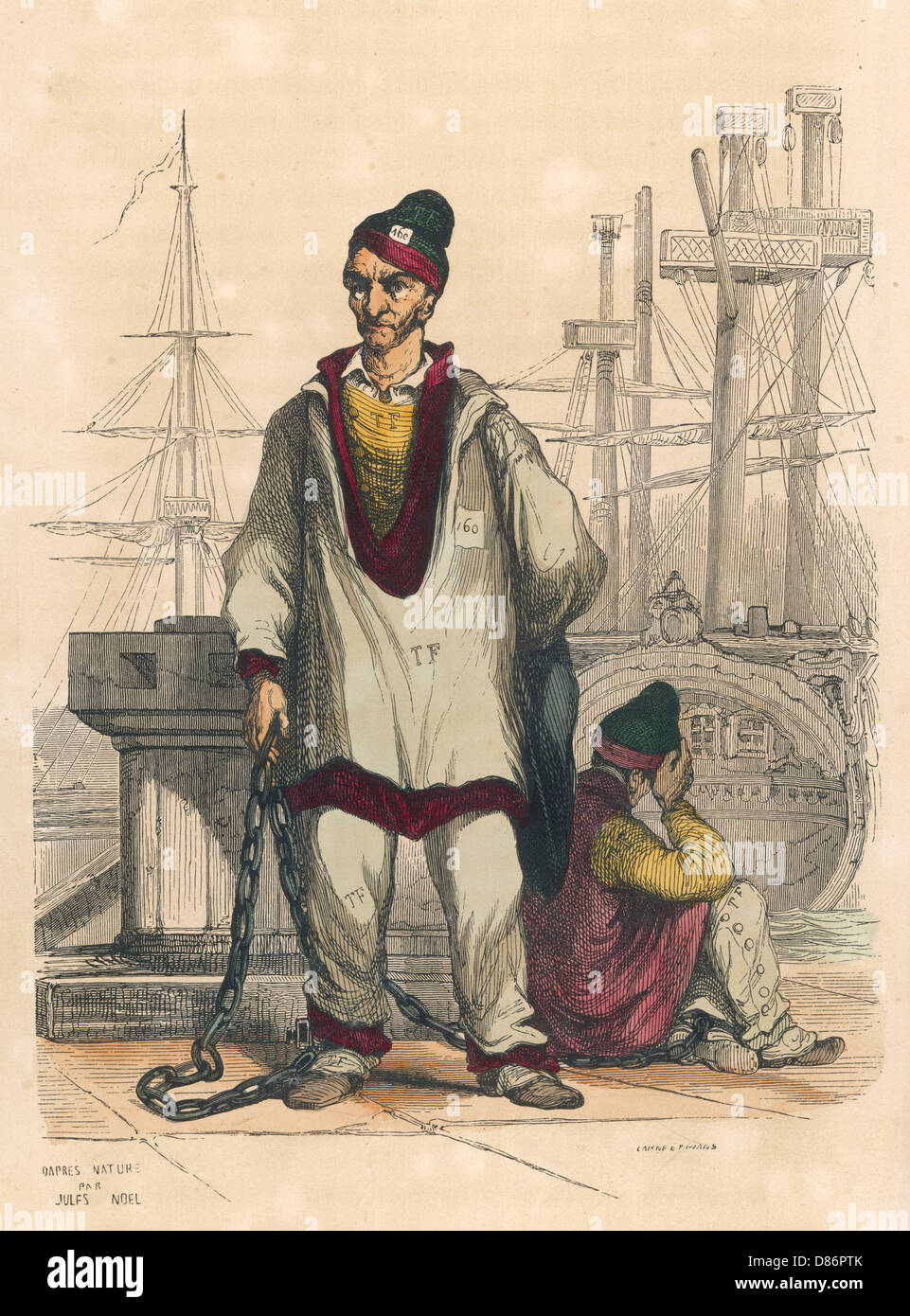 Prisoners: French convicts at Brest Stock Photo - Alamy