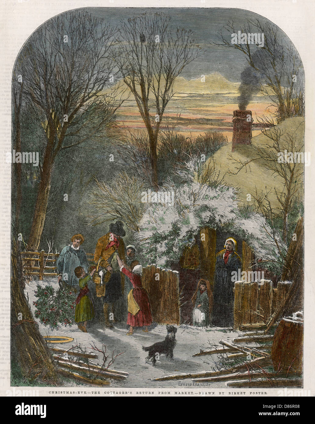 Christmas shopping 1855 Stock Photo - Alamy