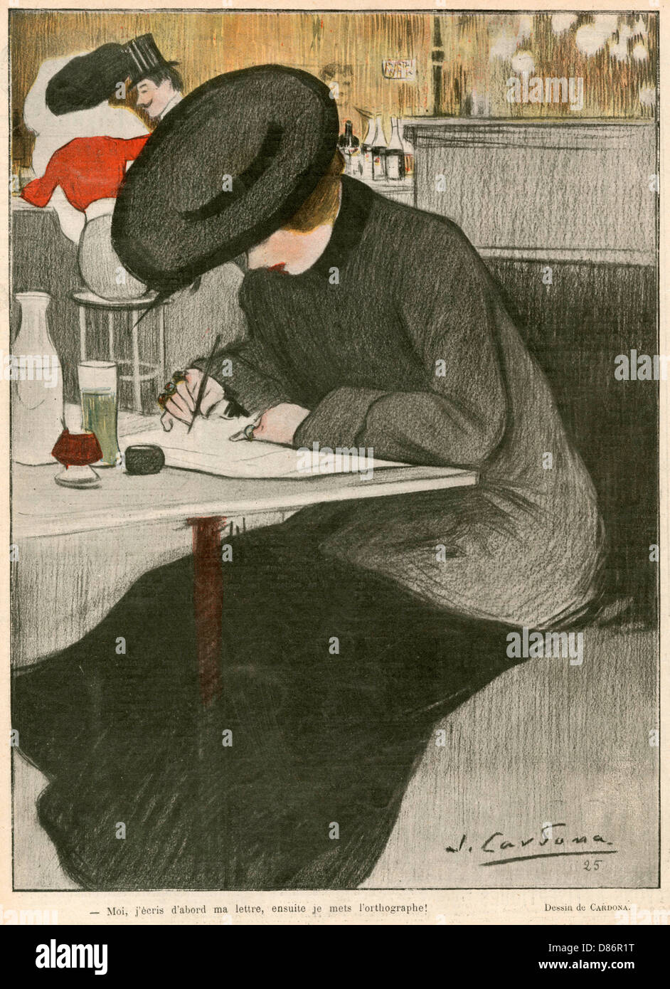 French writing hi-res stock photography and images - Alamy