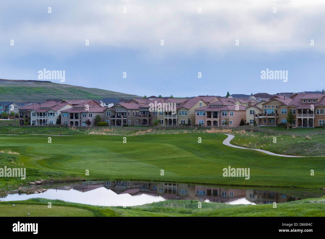 Typical american suburban development Stock Photo - Alamy