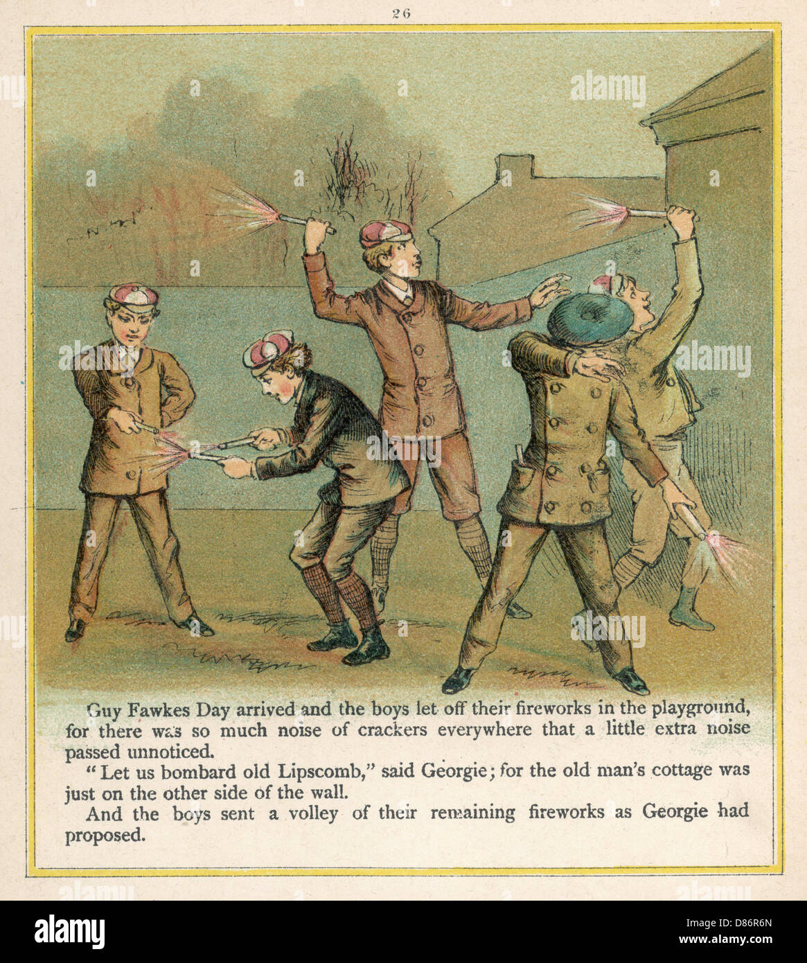 Boys playing with fireworks Stock Photo - Alamy