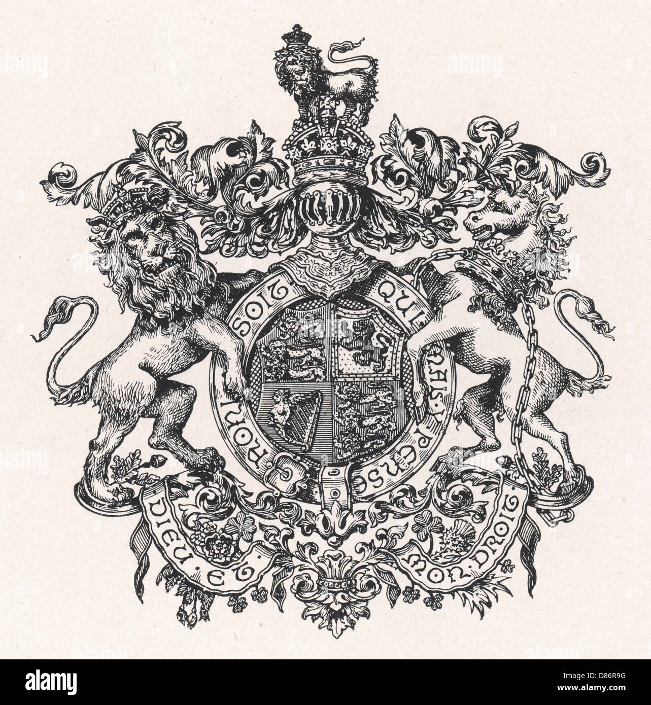 Edward Vii Coat Of Arms Stock Photo - Alamy