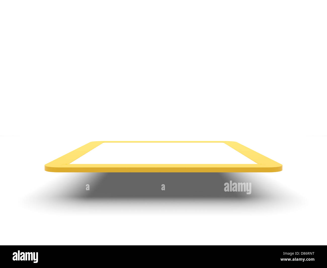 3d render illustration of tablet shape surface background Stock Photo ...