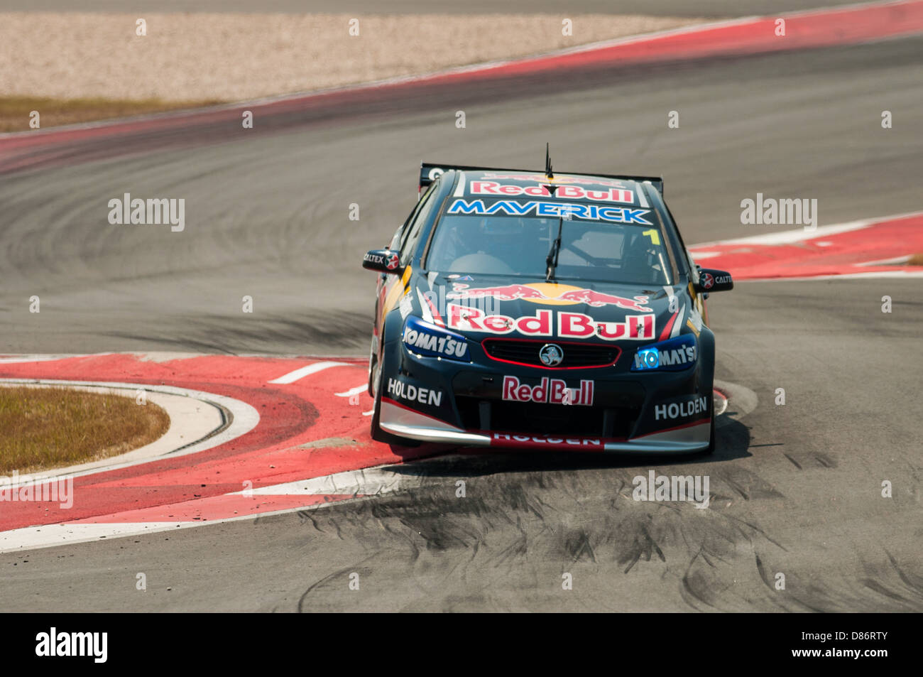 Jamie Whincup seen driving his Red Bull Holden Commodore during V8 ...