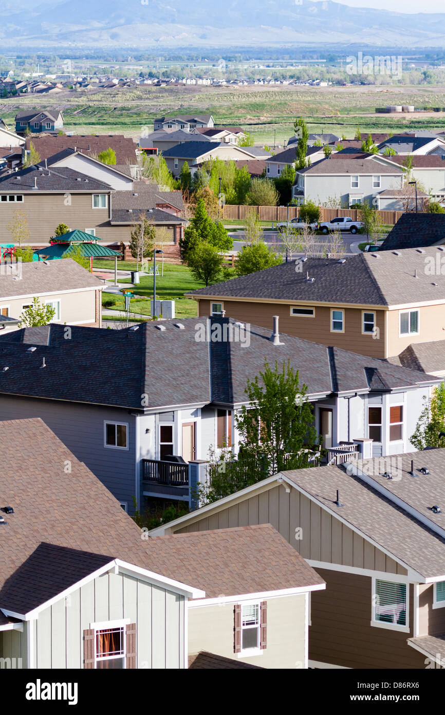 Typical american suburban development Stock Photo - Alamy