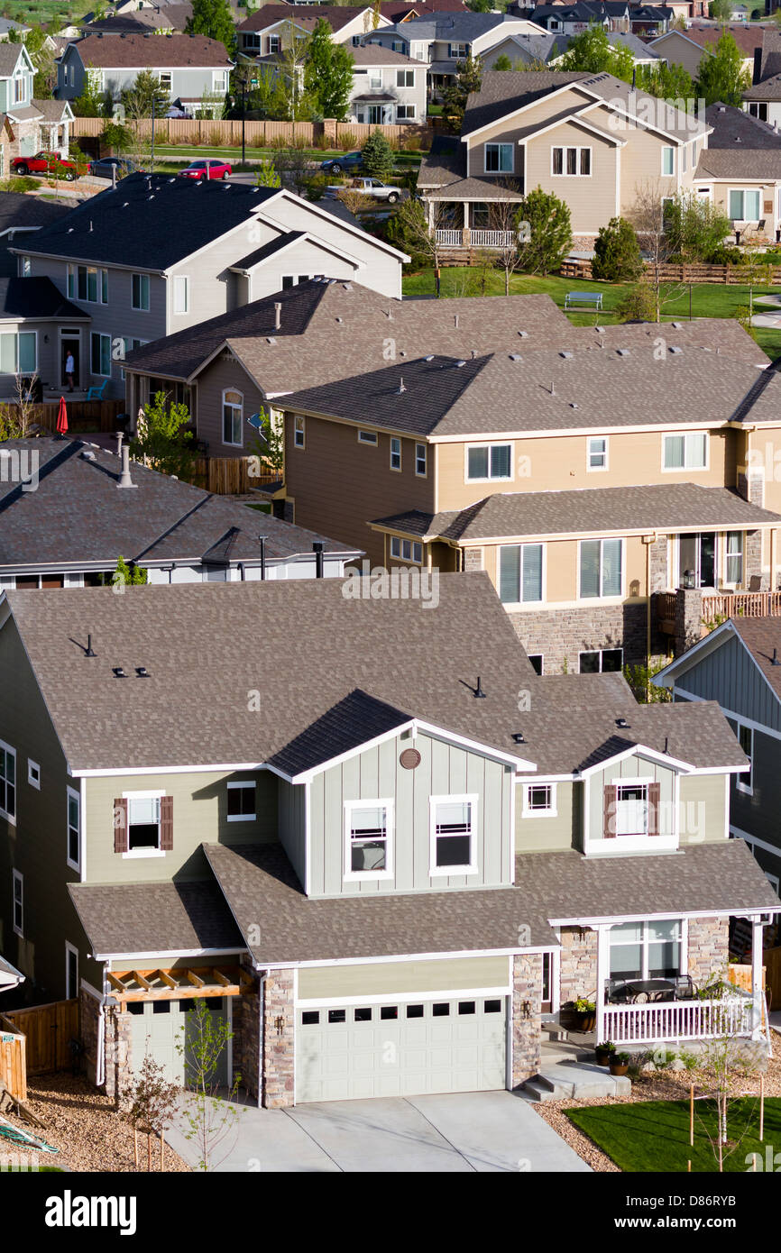Typical american suburban development Stock Photo - Alamy