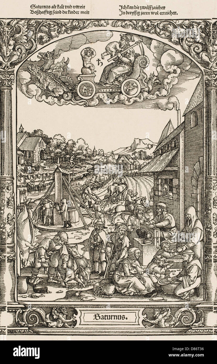 TIME AS KRONOS/SATURN Stock Photo - Alamy