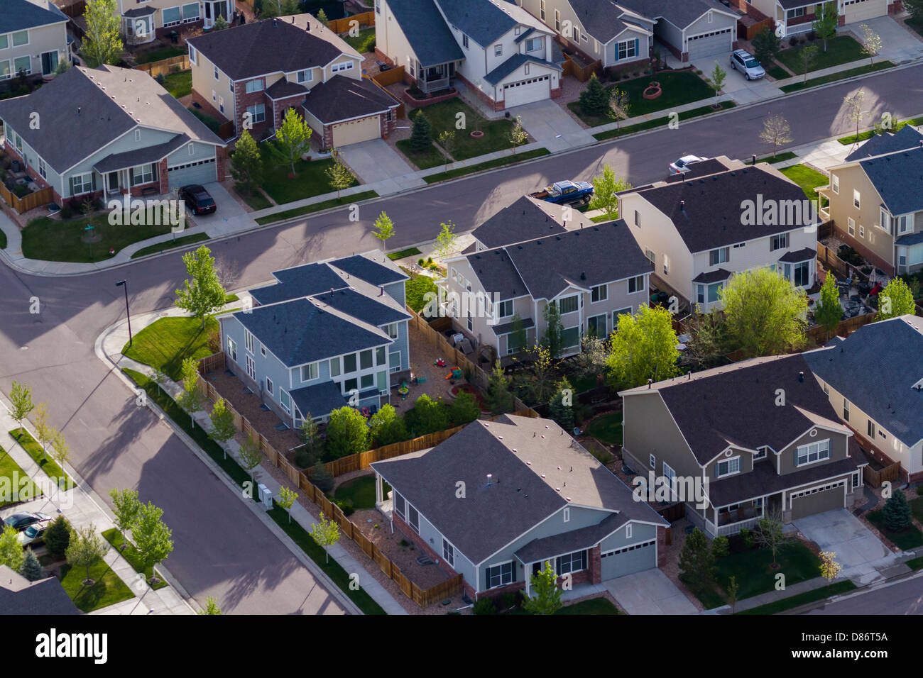 Typical american suburban development Stock Photo - Alamy
