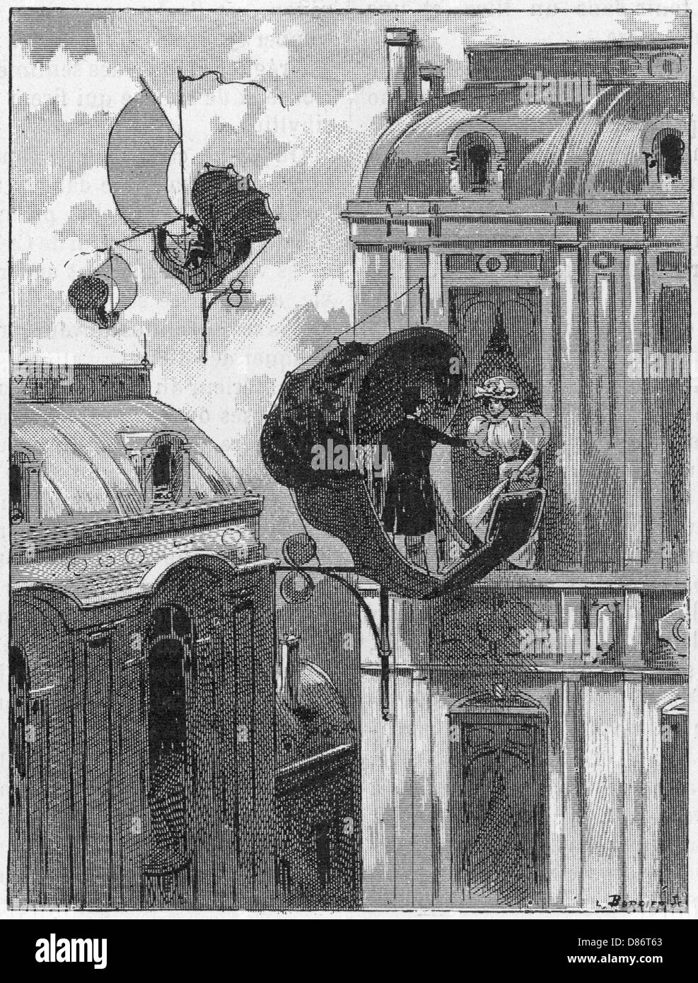 Aerial Cabs 1896 Stock Photo - Alamy