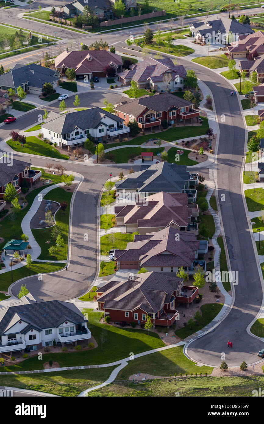 Typical american suburban development Stock Photo - Alamy