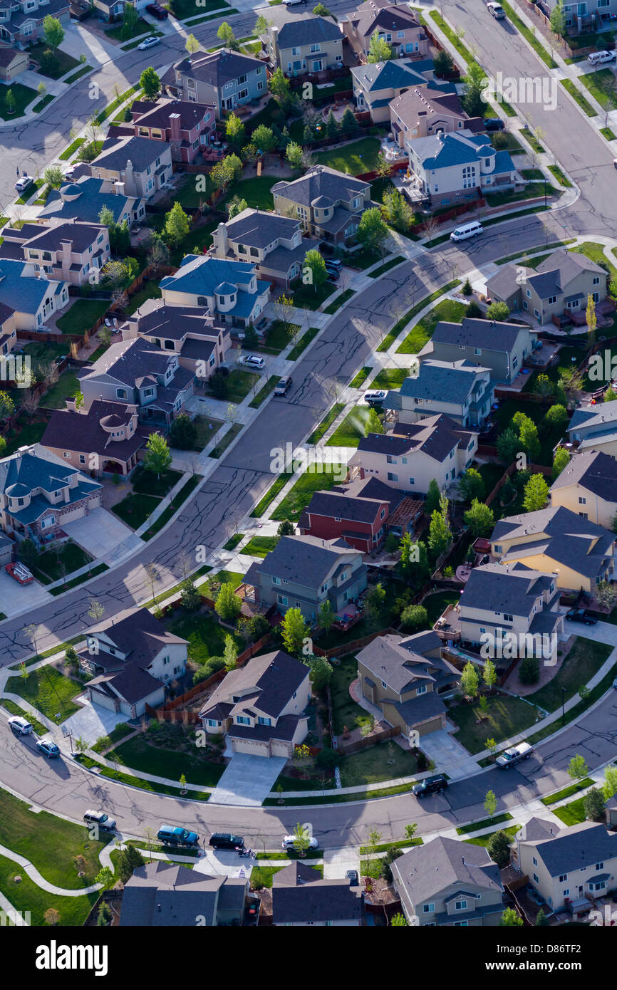 Typical american suburban development Stock Photo - Alamy