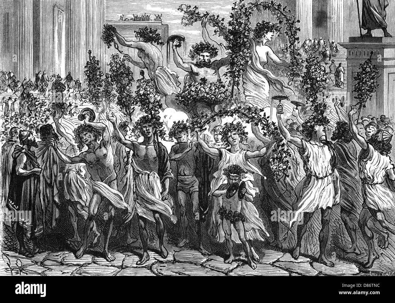 Festival feast Black and White Stock Photos & Images - Alamy