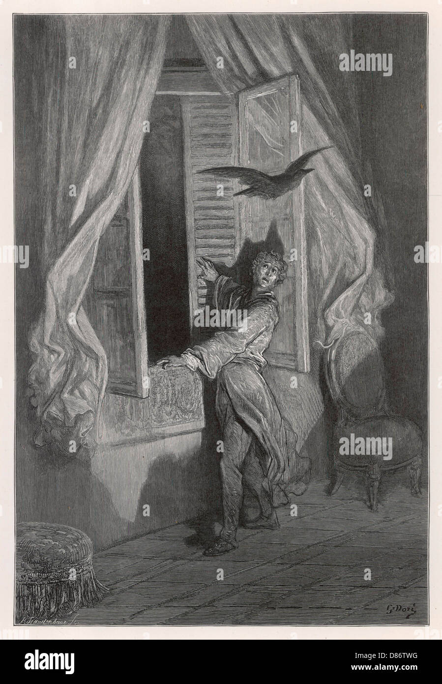 Edgar allan poe raven hi-res stock photography and images - Alamy