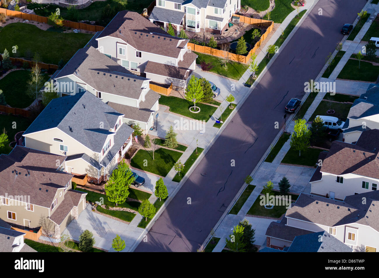 Typical american suburban development Stock Photo - Alamy