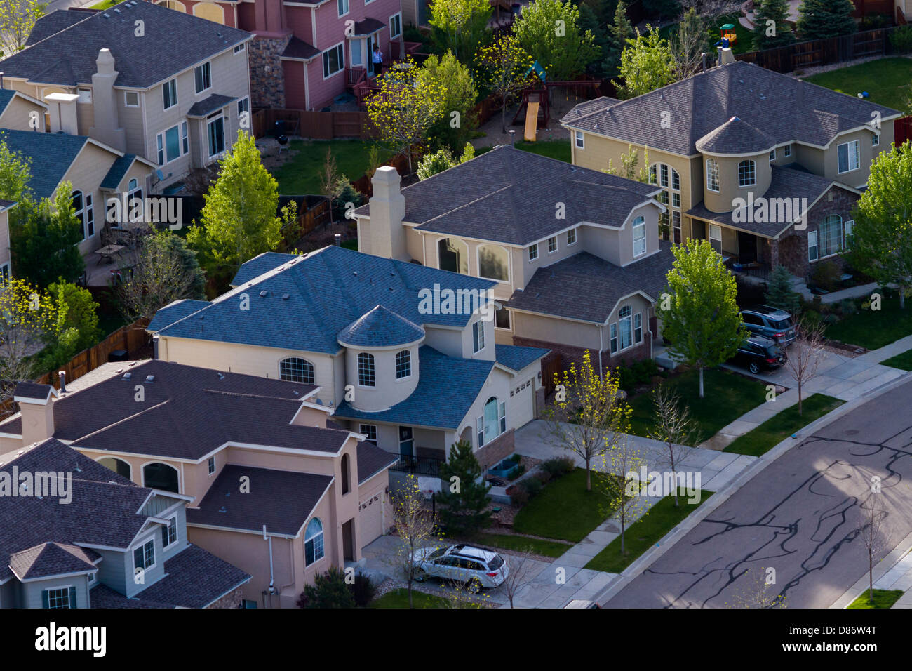 Typical american suburban development Stock Photo - Alamy