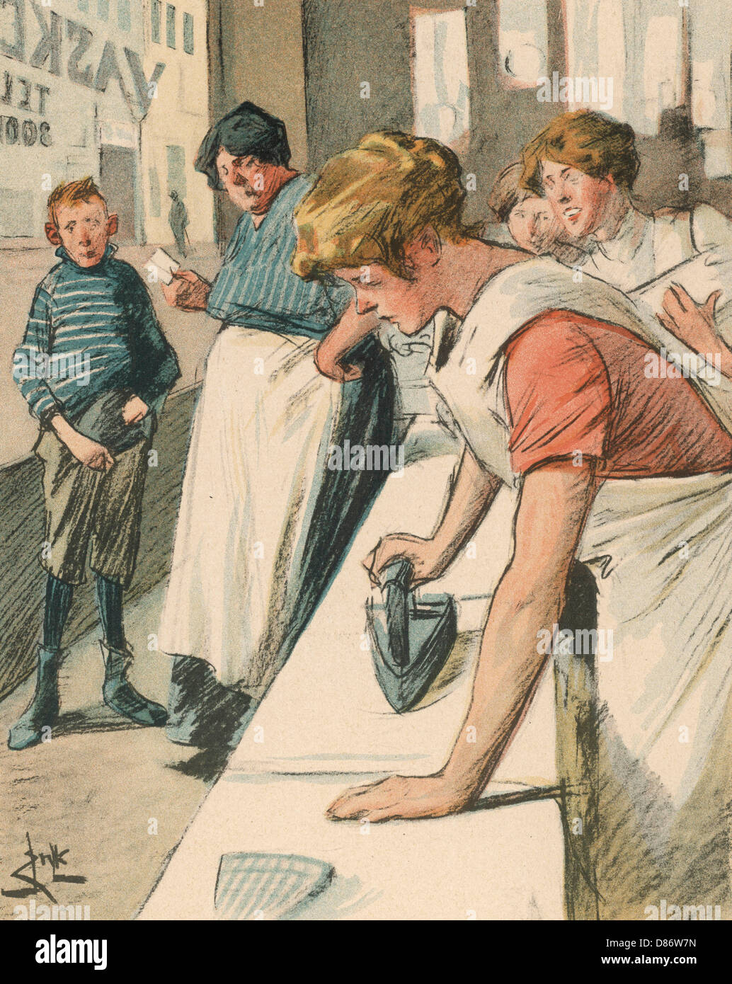 Household Laundry History Historical High Resolution Stock Photography ...