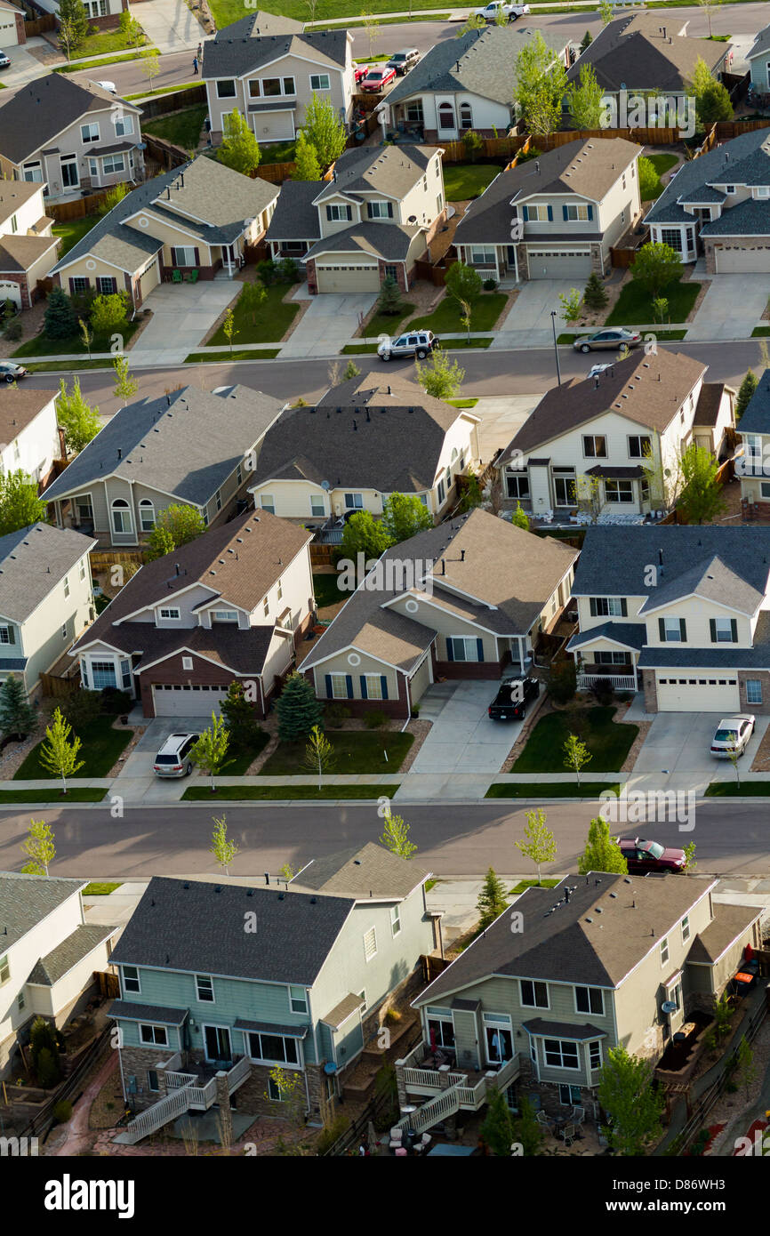 Typical american suburban development Stock Photo - Alamy