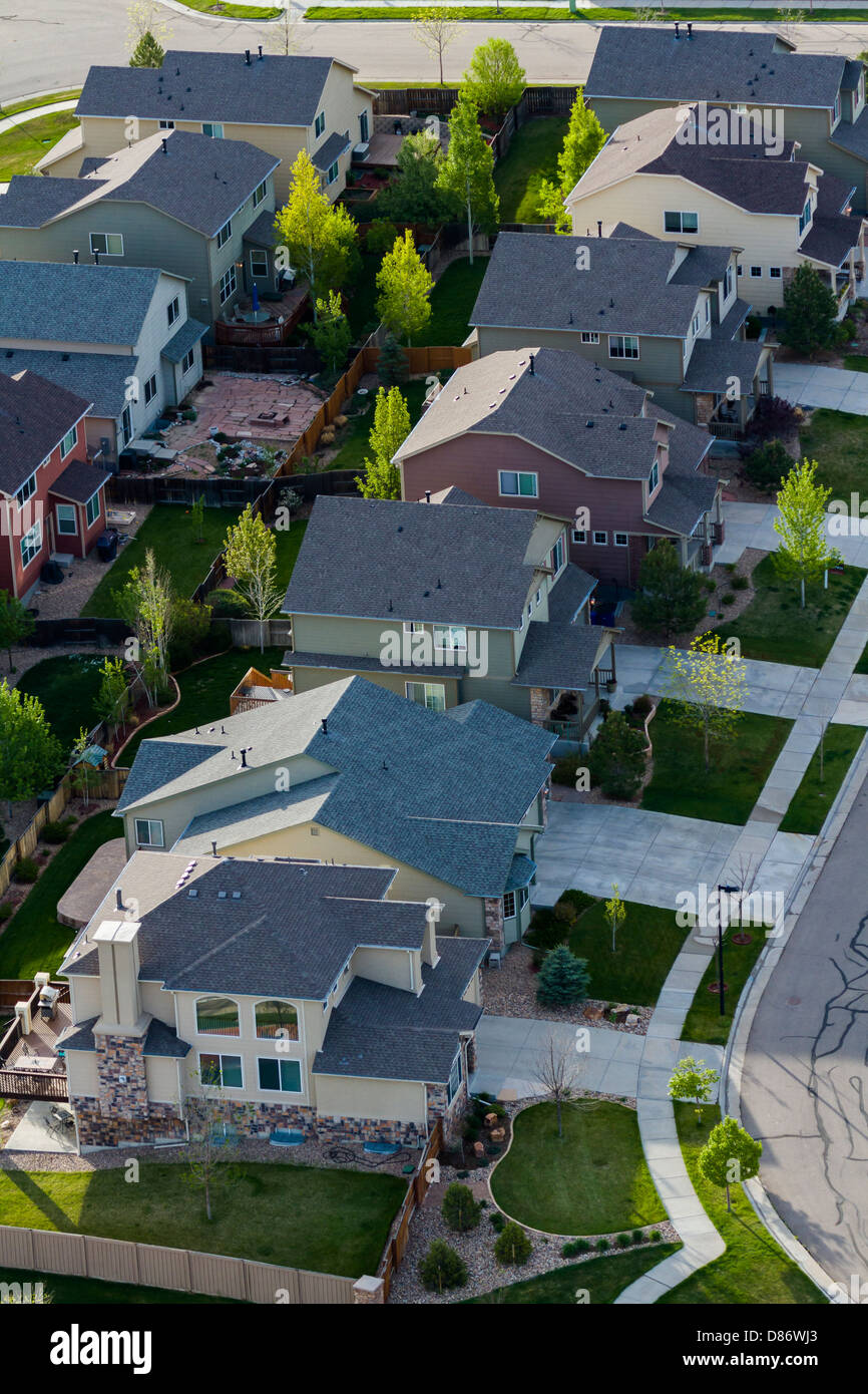 Typical american suburban development Stock Photo - Alamy