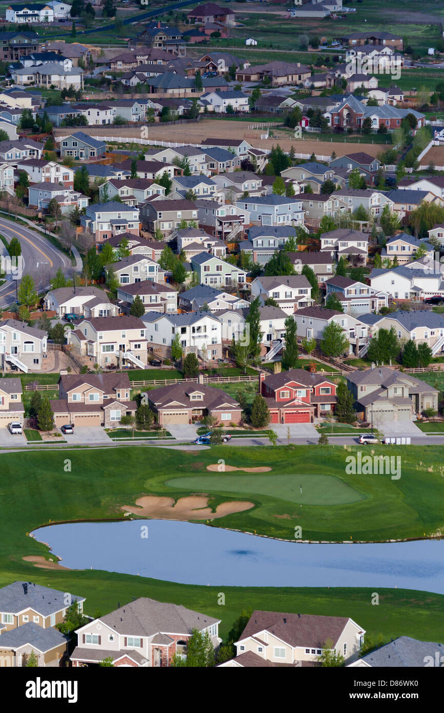 Typical american suburban development Stock Photo - Alamy
