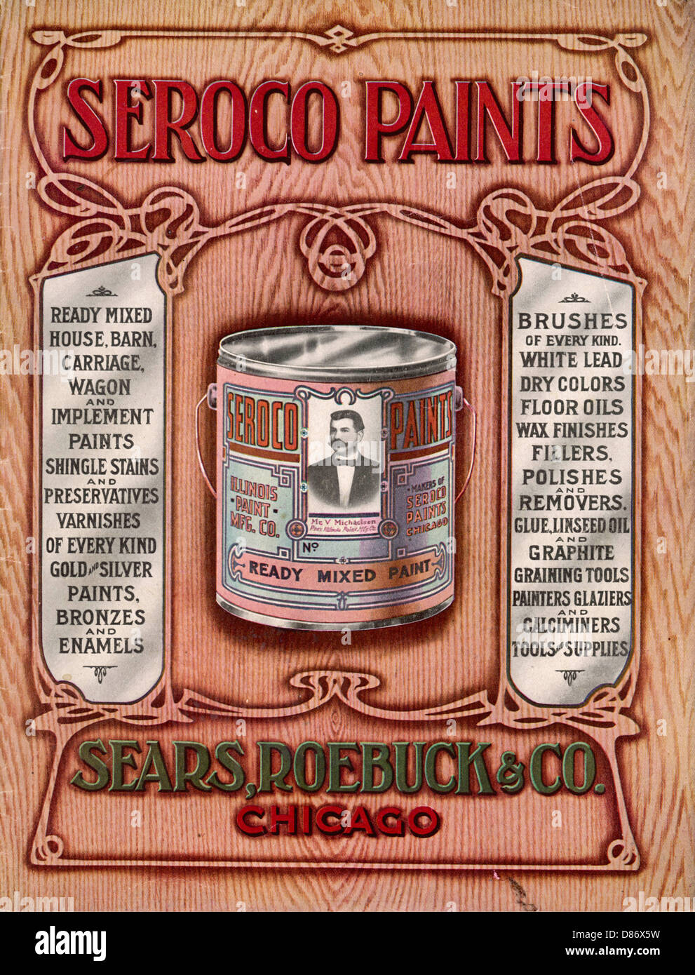 SEROCO PAINT ADVERT/1908 Stock Photo - Alamy