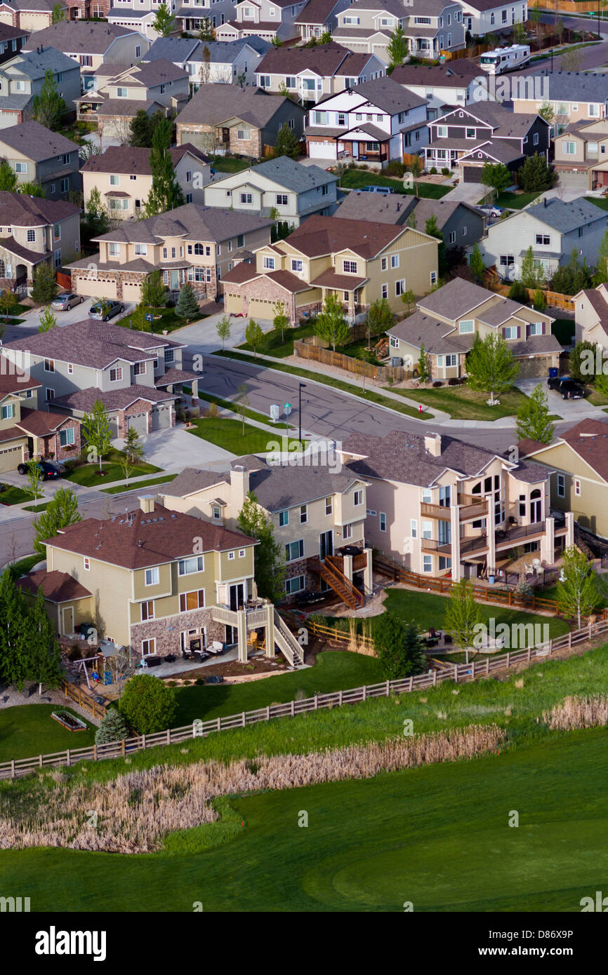 Typical american suburban development Stock Photo - Alamy
