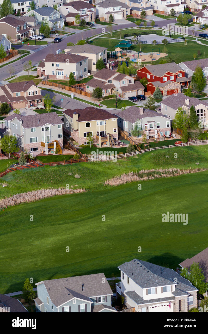 Typical american suburban development Stock Photo - Alamy