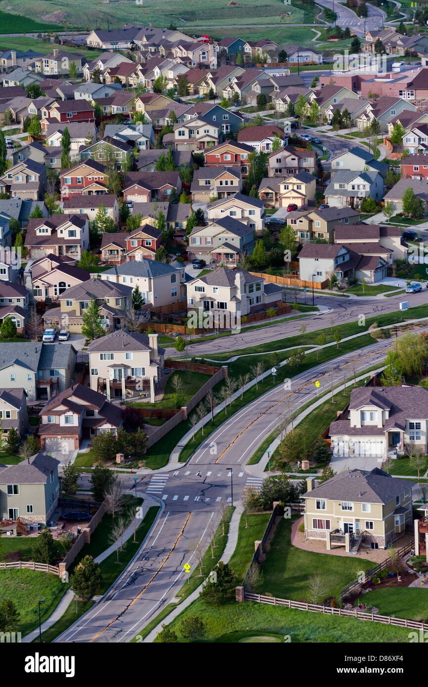 Typical american suburban development Stock Photo - Alamy