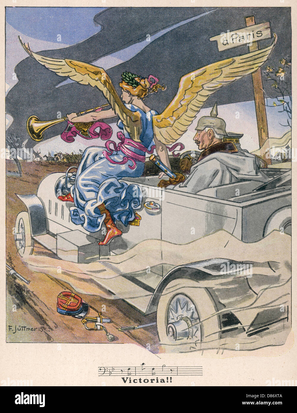 Ww1 1915 Kaiser Paris Stock Photo - Alamy
