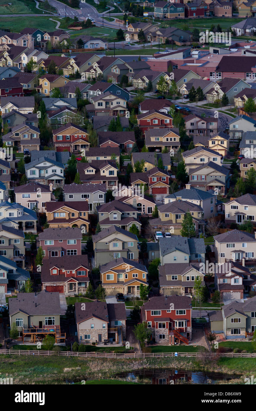 Typical american suburban development Stock Photo - Alamy