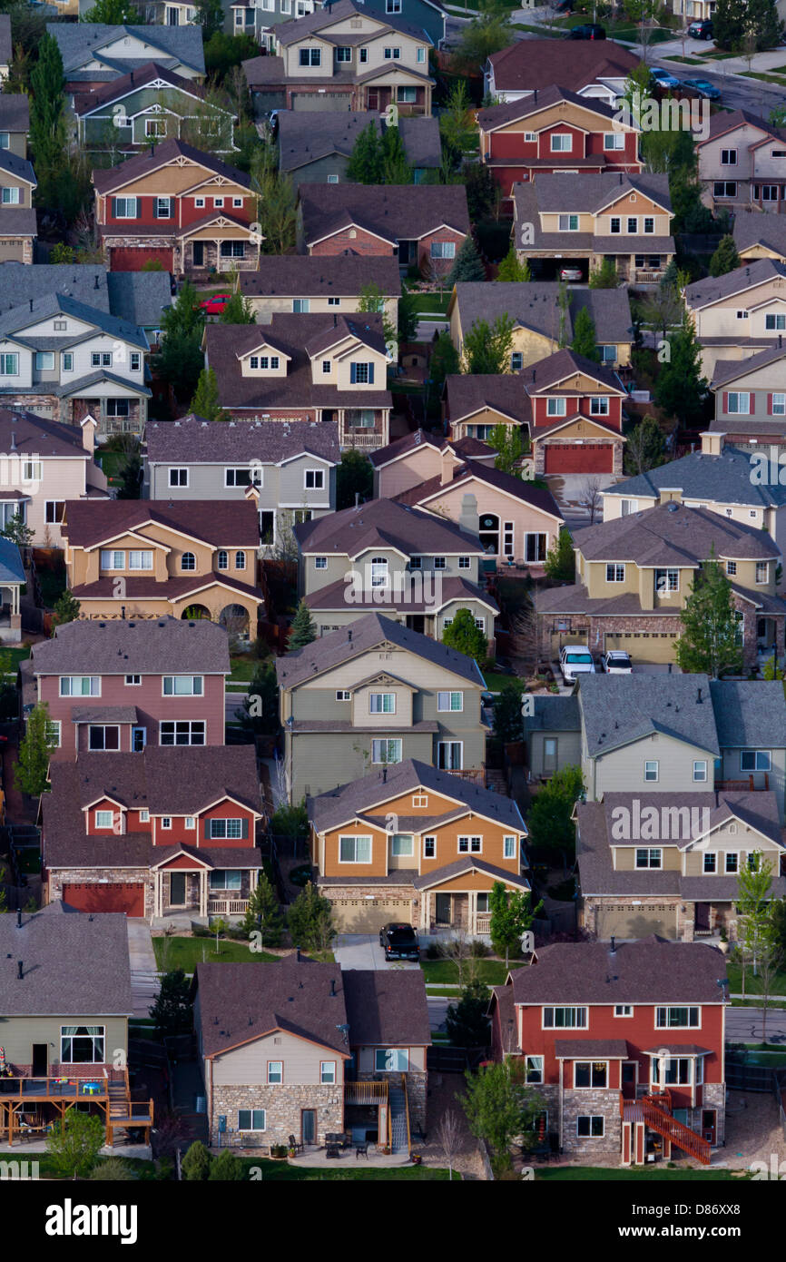 Typical american suburban development Stock Photo - Alamy