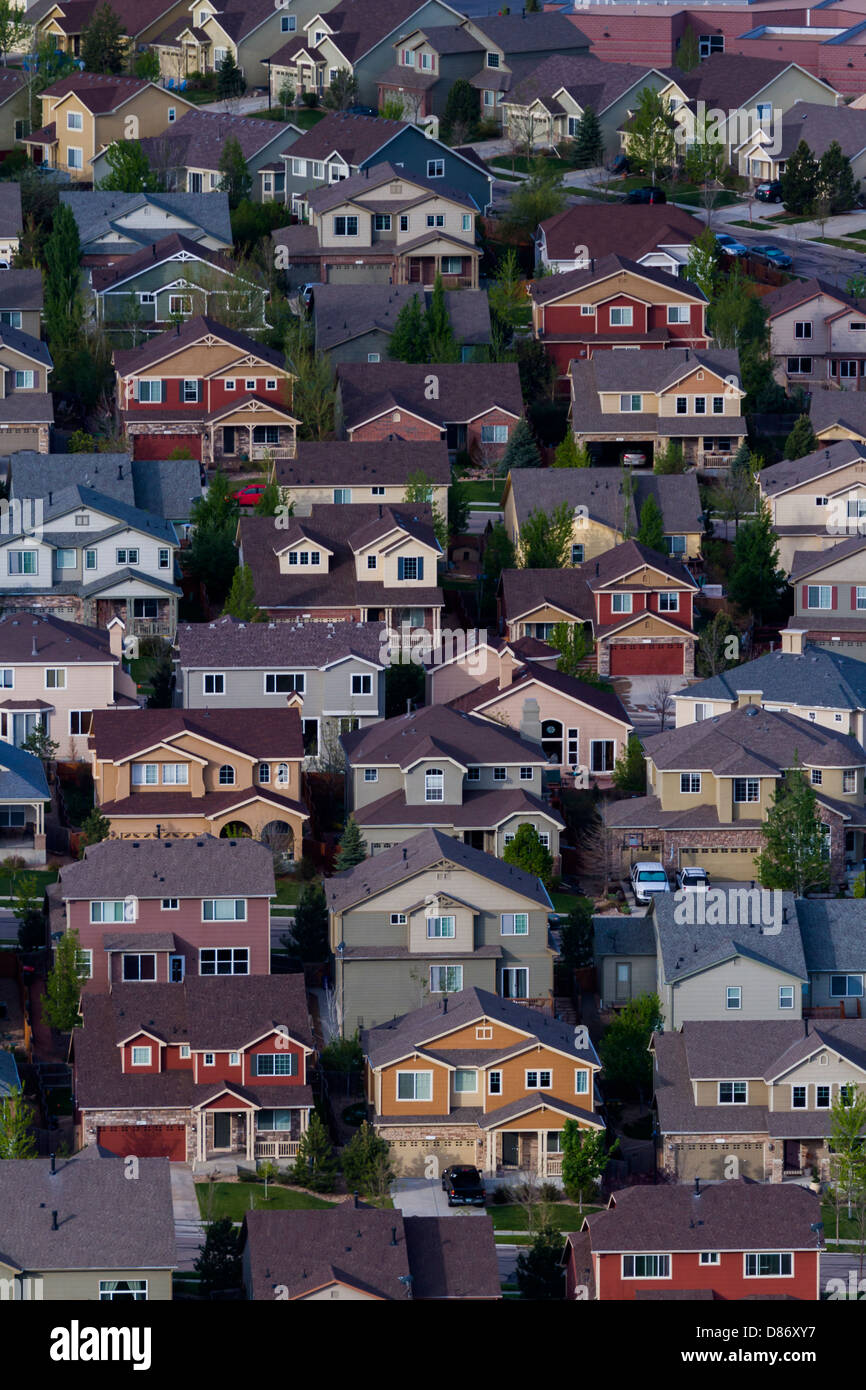 Typical american suburban development Stock Photo - Alamy