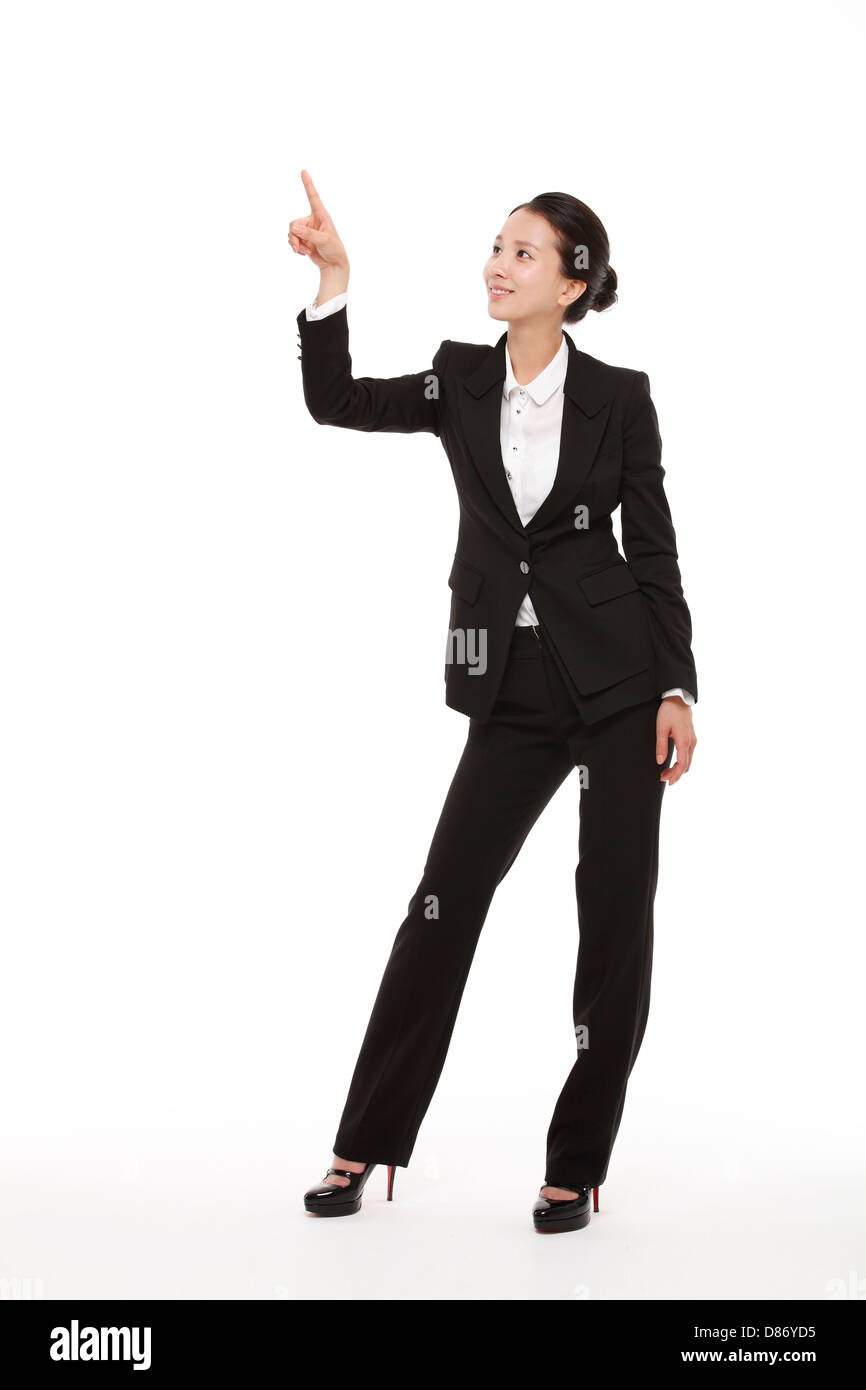 young businesswoman posing in studio Stock Photo - Alamy