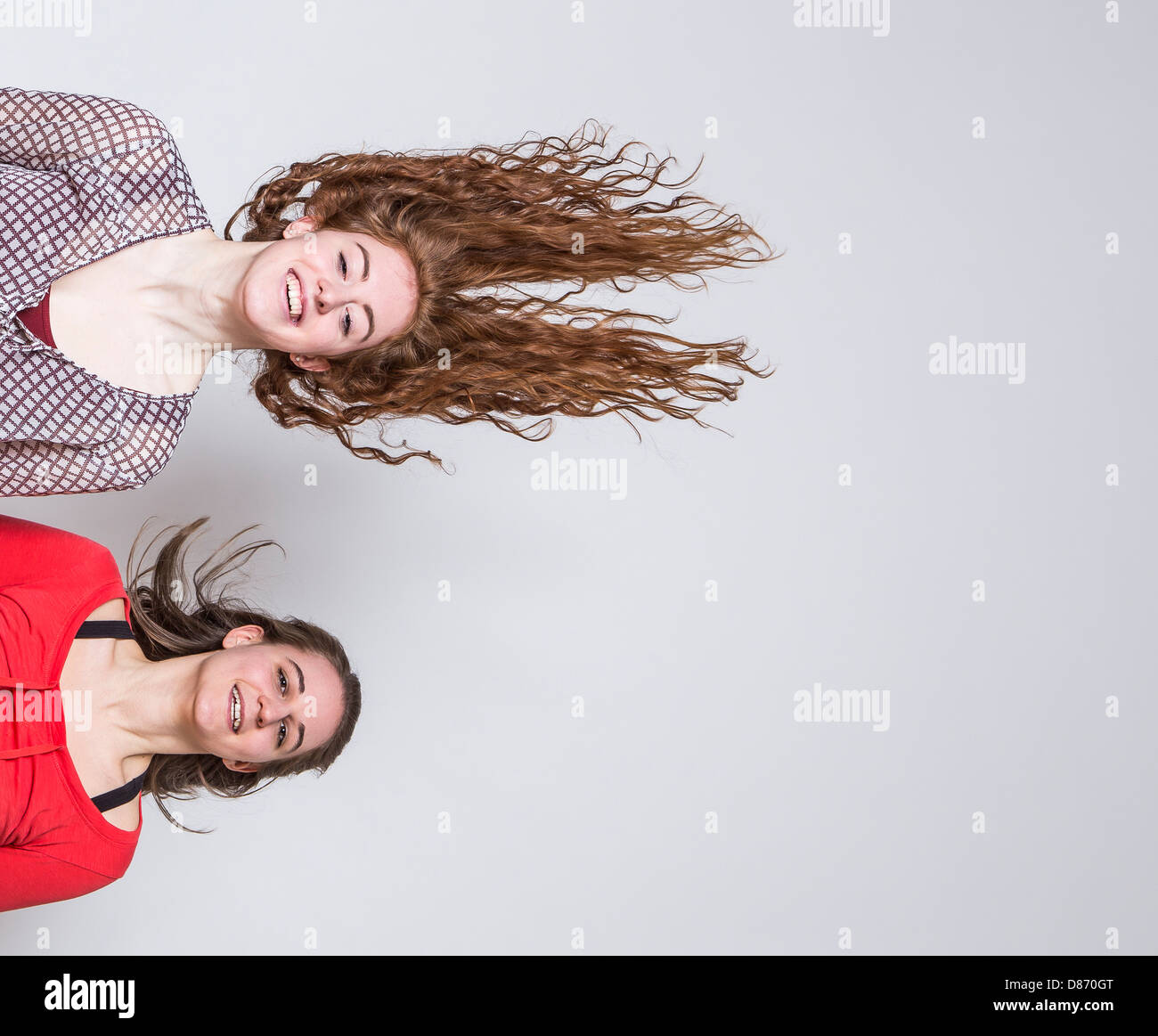 Young women having fun, smiling Stock Photo - Alamy