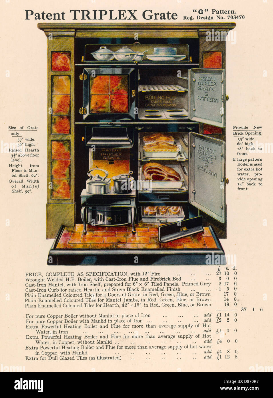 Triplex grate 1929 hi-res stock photography and images - Alamy