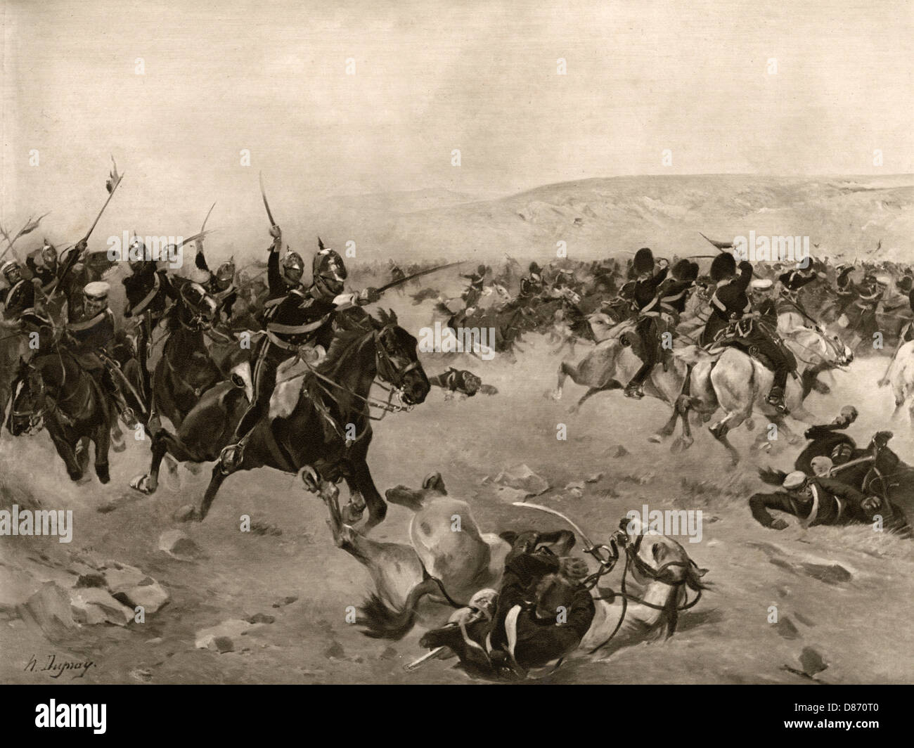 Charge of heavy brigade hi-res stock photography and images - Alamy