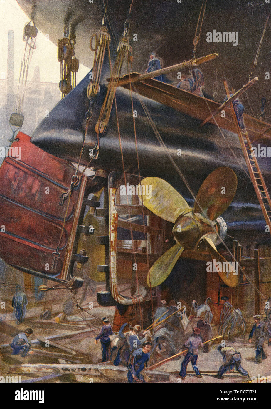 Warship construction hi-res stock photography and images - Alamy